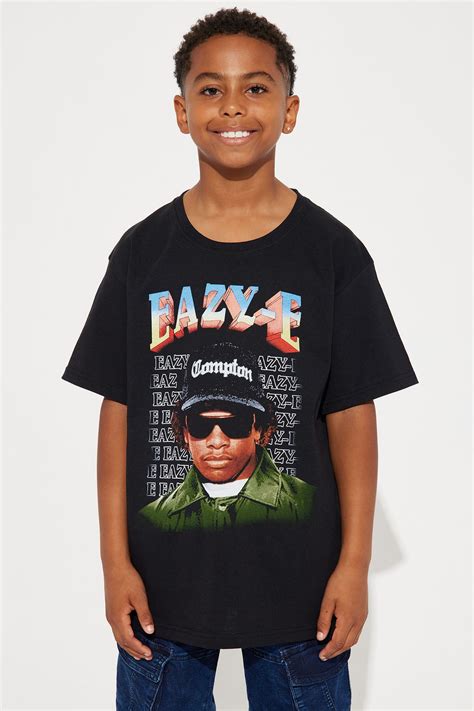 Mini Eazy E Sunglasses Photo Black Oversized Short Sleeve Tee Black