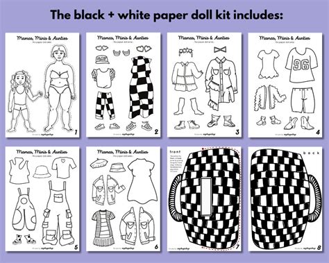 Printable Paper Dolls Black Paper Dolls African American Etsy