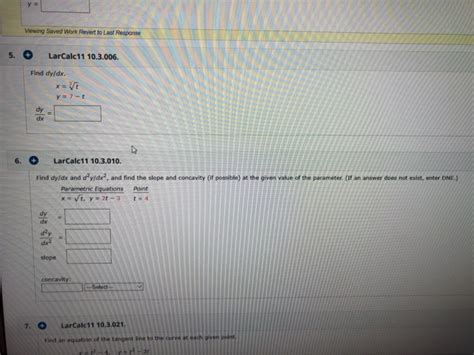 Solved Viewing Saved Work Revert To Last Response 5 LarCalc Chegg
