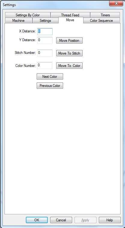 Tools Settings Move Tab