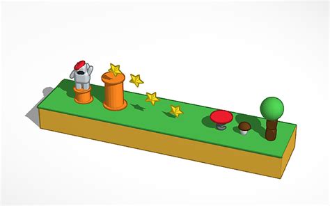 3d Design моделирование сцены с простыми объектами Tinkercad