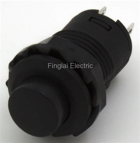 DS Black Mm Mounting Diameter Self Lock ON OFF Round Push Button