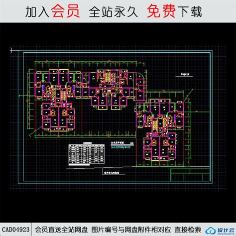 Cad 高层住宅住宅单体平面图 D Cad方案平面图 立剖面图 施工图系列 筑图 建筑景观素材 Lumion模型 方案文本 Cad施工图 Su模型下载