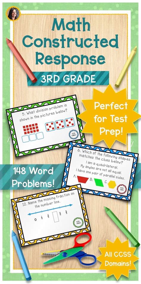 Math Constructed Response Word Problems Bundle All 3rd Grade Common