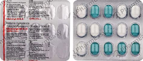 Glucoryl M 05mg Strip Of 15 Tablets Uses Side Effects Price