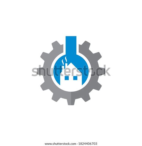 Engineering Service Vector Industry Logo Stock Vector Royalty Free