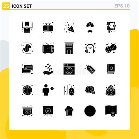 Pictogram Set Of 25 Simple Solid Glyphs Of People Indian T India