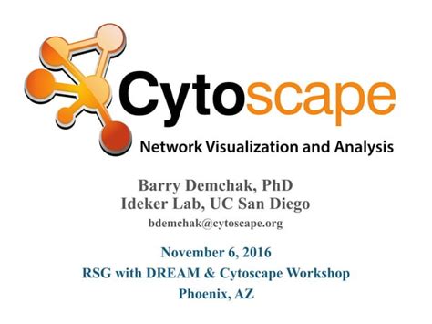 Cytoscape Network Visualization And Analysis Pptx