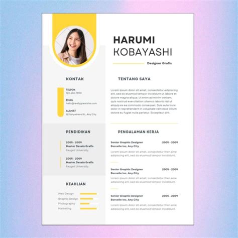 Jual Jasa Pembuatan Cv Curriculum Vitae Lamaran Kerja Cv