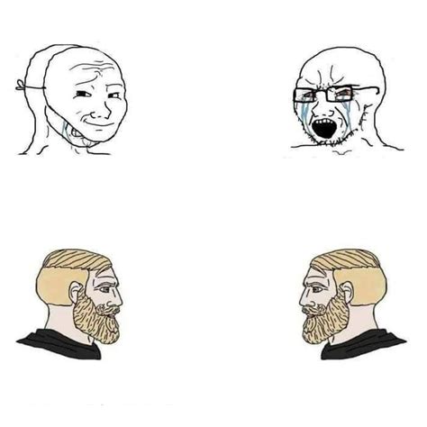 Sojack Vs Chad Blank Template Imgflip