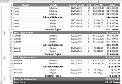 Agrupar Linhas Excel Guia Completo Excel Easy