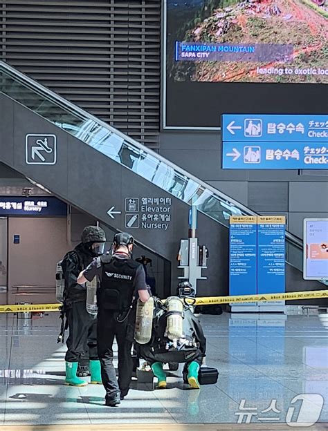 인천공항에서 검은색 가루 신고 신경작용제 아니다 뉴스1