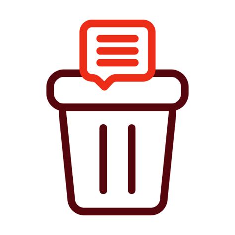 Delete Message Generic Color Outline Icon