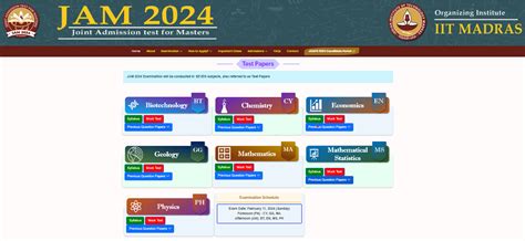 Iit Jam Mock Test Paper 2025 Test Series For All Subjects