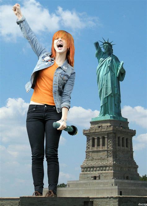 Giantess Hayley Williams With Statue Of Liberty By Docop On Deviantart