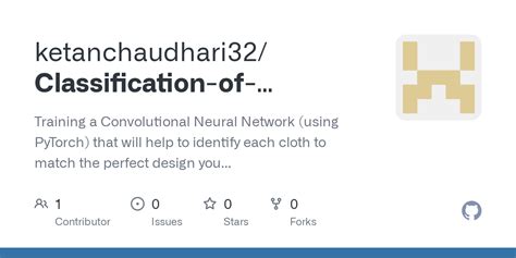 GitHub Ketanchaudhari32 Classification Of FashionMNIST Using