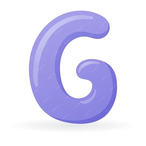 Premium Vector Vector Isolated Cartoon Letter G Of The English Alphabet