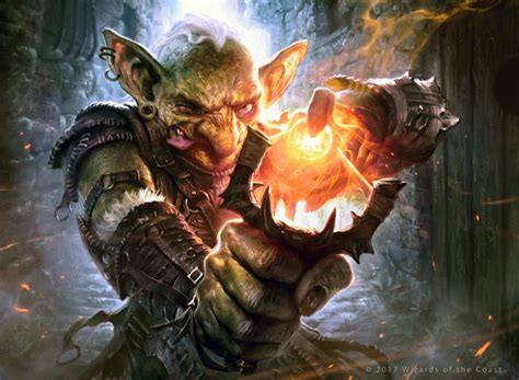 Male Goblin Artificer Alchemist Rogue Slingshot Magic Goblin Art