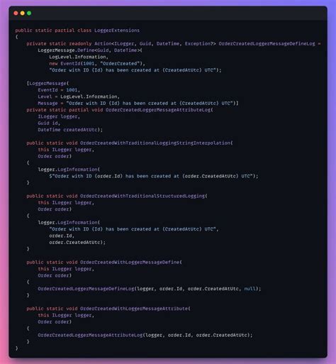 Piotr Kwiatkowski On Linkedin Dotnet Logging Performance Csharp Softwaredevelopment