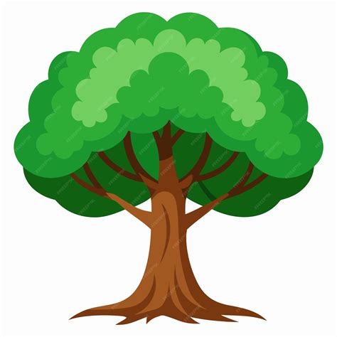 Premium Vector Tree Clip Art Vector Illustration Design