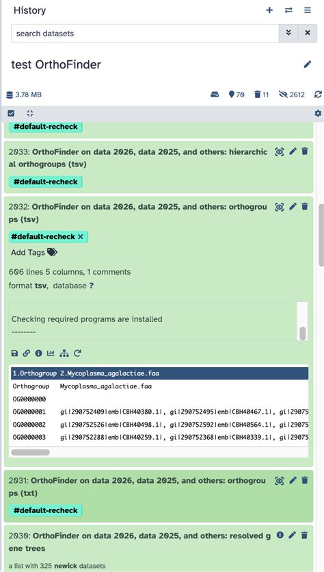 Difficulty In Using Orthofinder Troubleshooting Galaxy Community Help