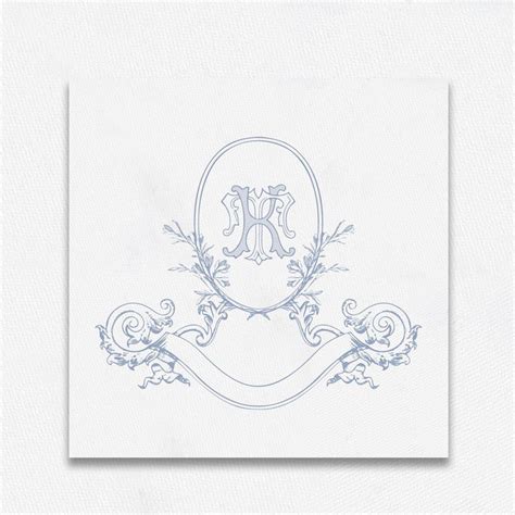 Kt Tk Monogram Elegant Vintage Wedding Monogram Crest Wedding Monogram Wedding Crest Monogram
