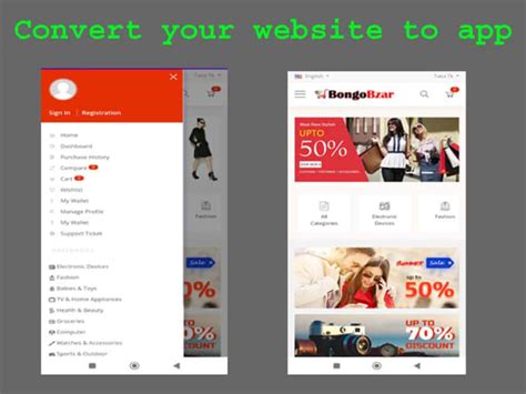 convert your website to app using webview by shadat709 fiverr