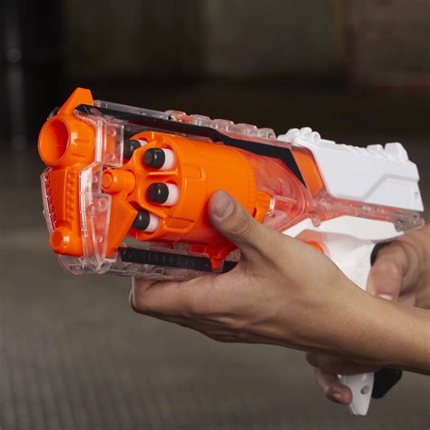 Nerf Nerf Elite Strongarm Clear Blaster Rotating Barrel Slam Fire