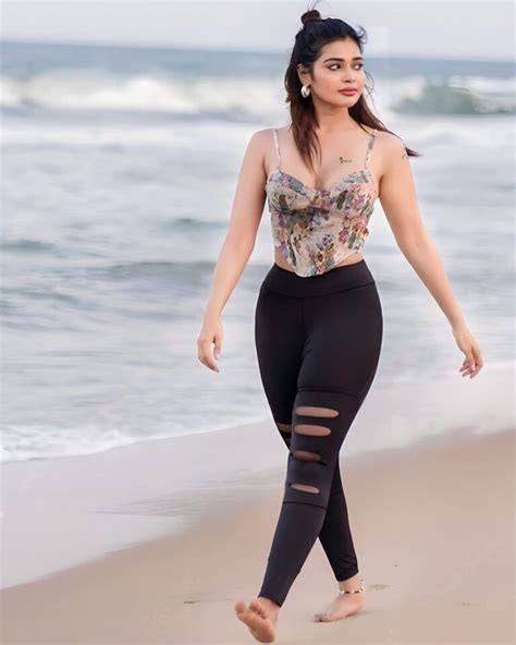 Dharsha Gupta Sizzling Beach Photos South Indian Actress