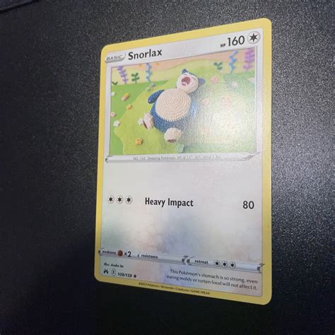 Mavin Snorlax 109159 Rare Crown Zenith Pokemon Tcg