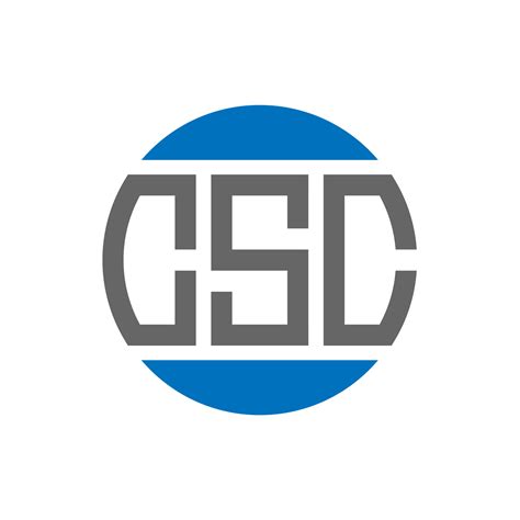 Csc Letter Logo Design On White Background Csc Creative Initials