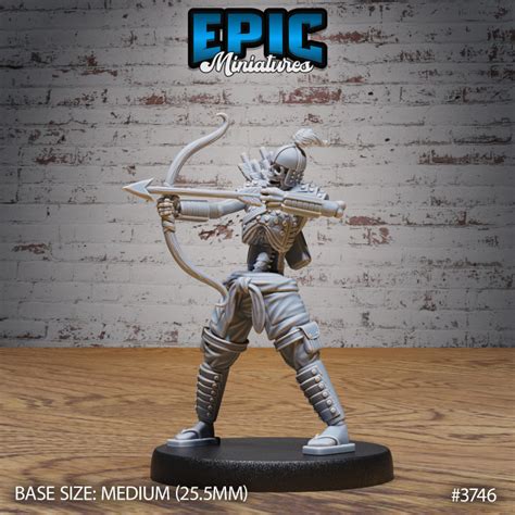 3d Printable Eastern Skeleton Army Archer Undead Soldier Evil