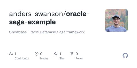 Github Anders Swansonoracle Saga Example Showcase Oracle Database Saga Framework