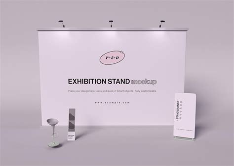 전시 스탠드 목업 프리미엄 Psd 파일