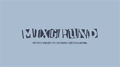 Mixgrund Font : Download Free for Desktop & Webfont