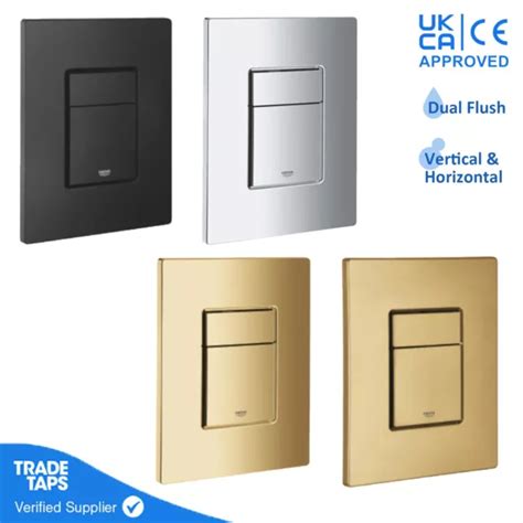 GROHE SKATE COSMOPOLITAN Even WC Wall Flush Plate Toilet Dual Flush Button PicClick UK