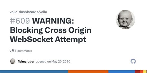 Warning Blocking Cross Origin Websocket Attempt · Issue 609 · Voila