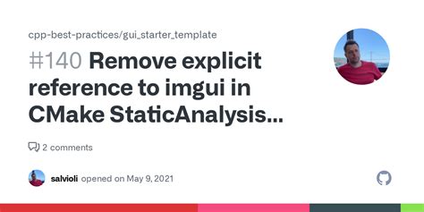Remove Explicit Reference To Imgui In CMake StaticAnalysis Module Issue Cpp Best