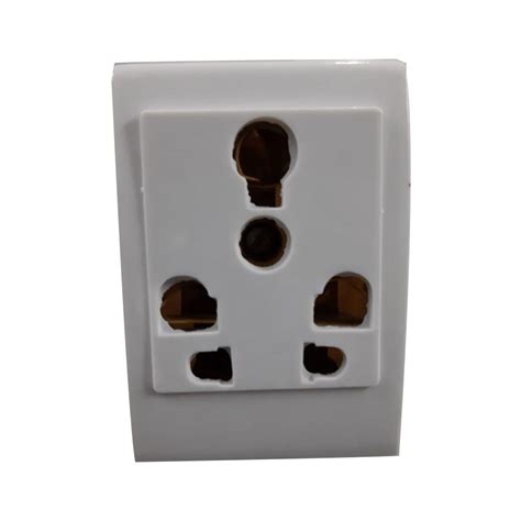 White Electrical Power Multi Plug Socket For Electric Fittings At ₹ 42