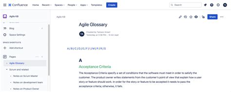 How To Create A Hyperlinked And Indexed Glossary In Confluence