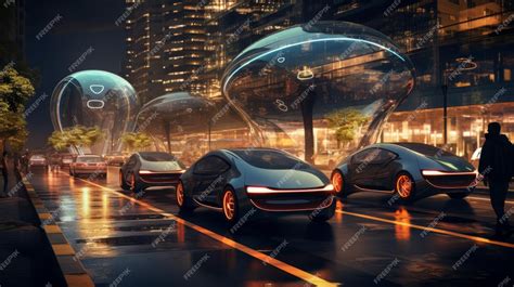 Premium Ai Image Ai Driven Autonomous Vehicles This Scenario Revolves