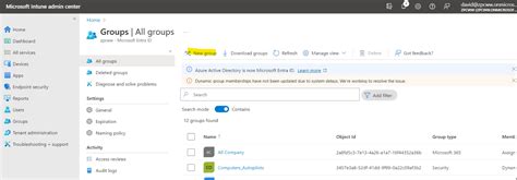 tag based groups for autopilot devices