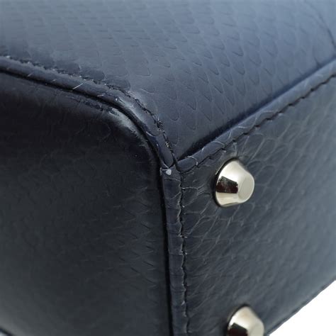 Christian Dior Blue Ombre Python Lady Dior Mini Chain Bag The Closet