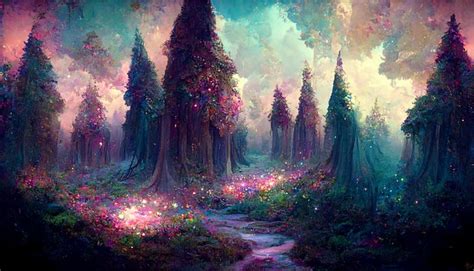 Download Magical Forest Forest Nature Royalty Free Stock