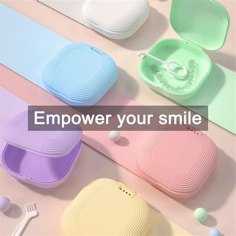 Cute Slim Aligner Case Set With Vent Holes For Invisalign Retainer Case For Women Men