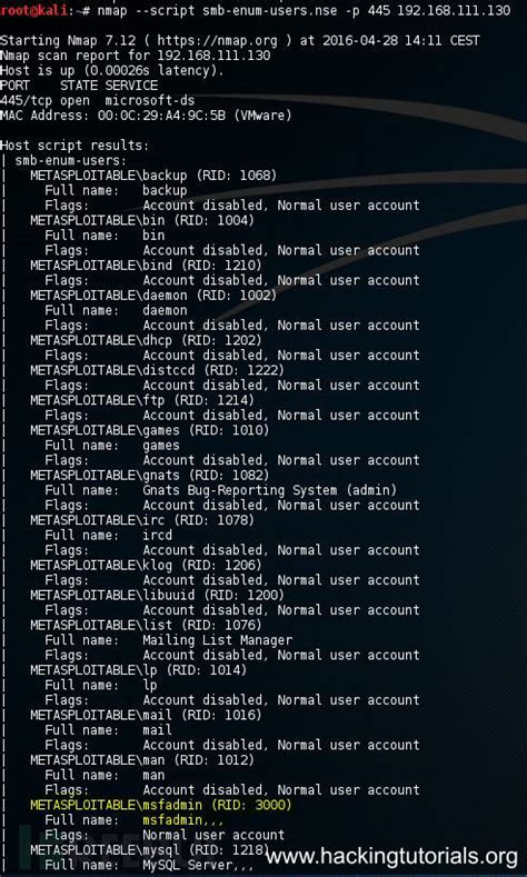 Metasploitable 2系列教程：信息收集 Godjob 博客园