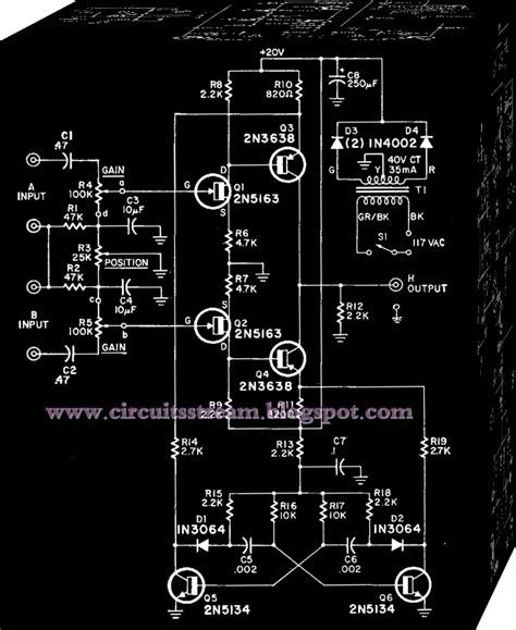 Simple Dual Trace Scope Switch Circuit Diagram Electronic Circuit