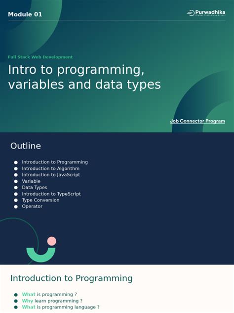 01 Intro To Programming Variables And Data Types Pdf Data Type Computer Programming