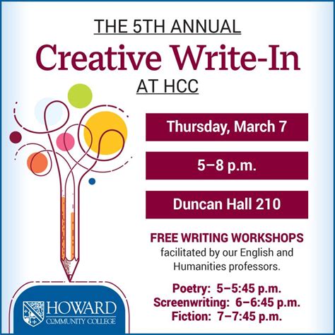 Howard Community College On Linkedin Calling All Creative Minds At