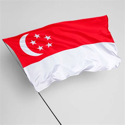 Flag Of Singapore Singapore National Flag Table Flag Etsy